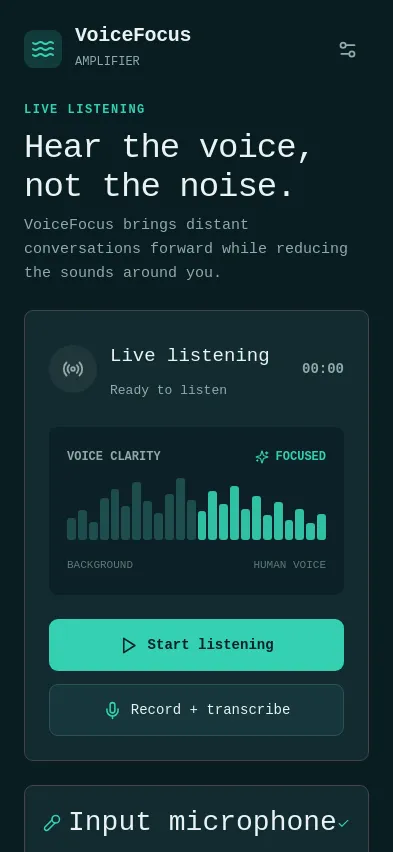 VoiceFocus Amplifier