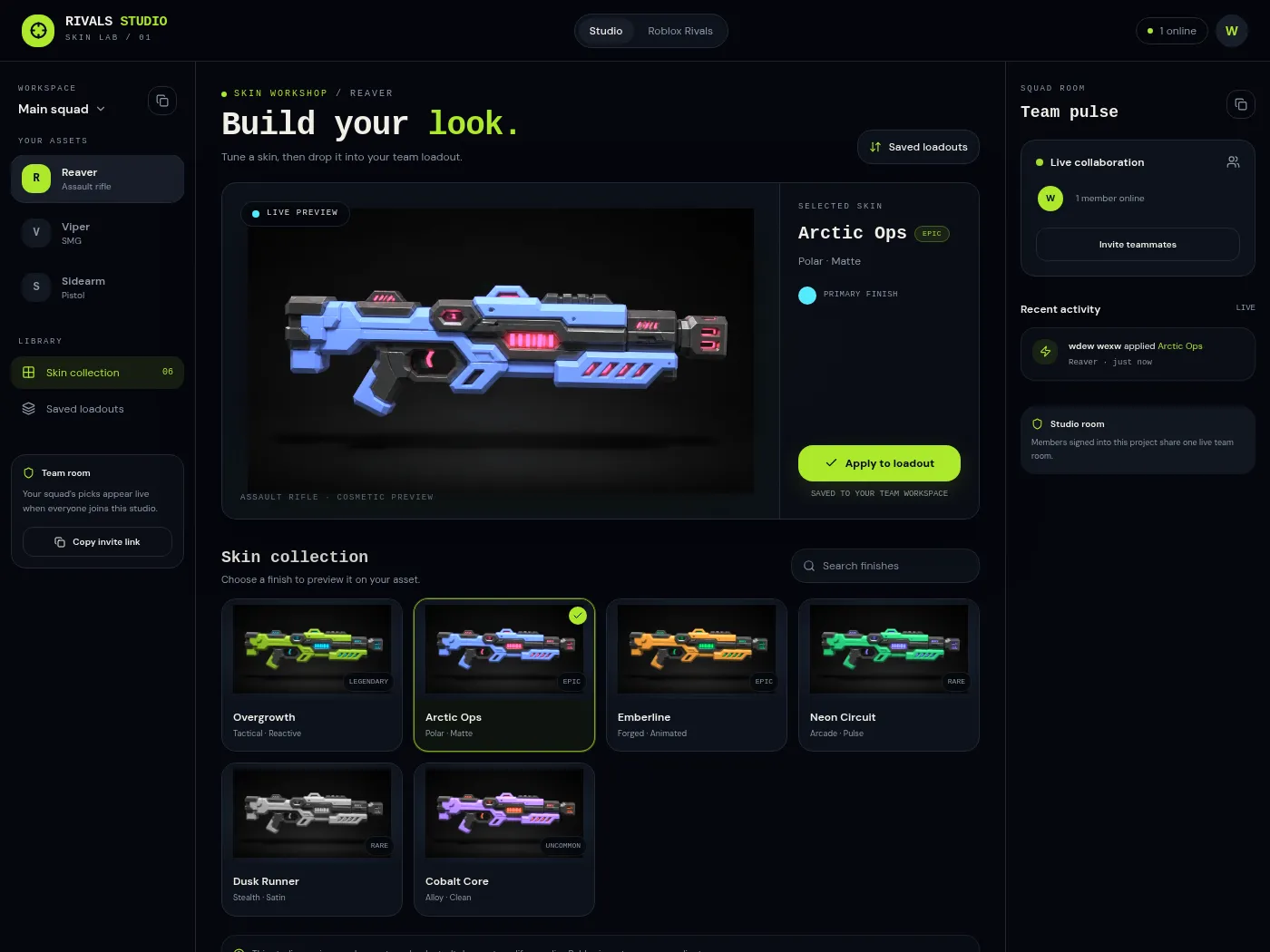Rivals Skin Studio