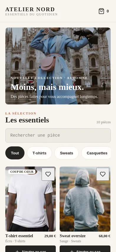 Vêtements Mobile Shop