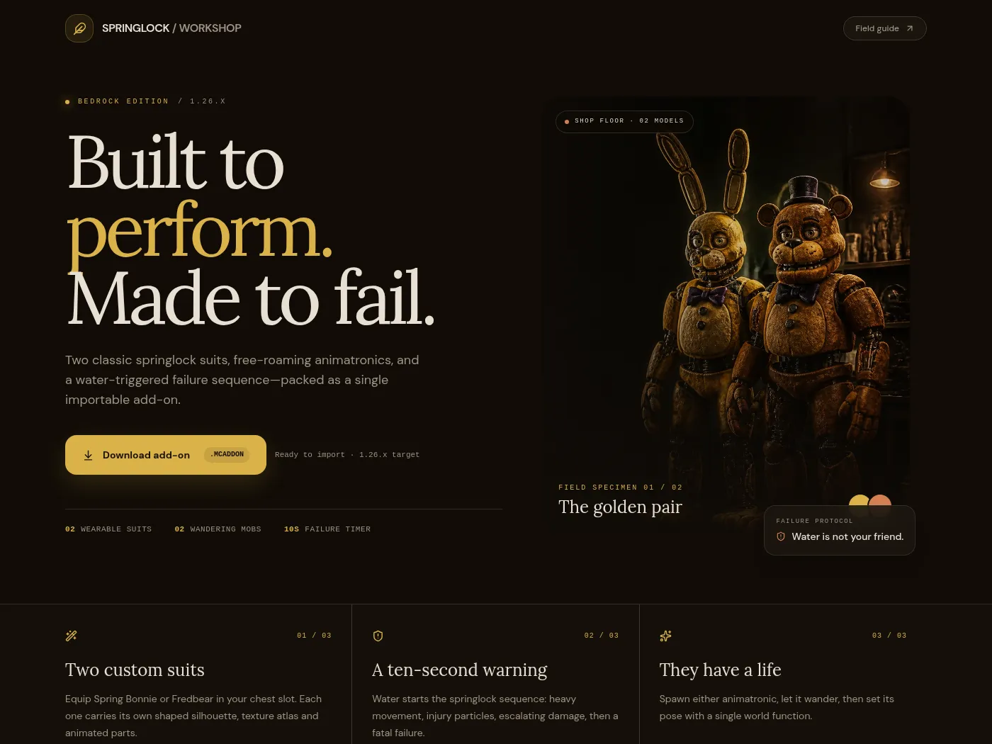Springlock Animatronic Add-On