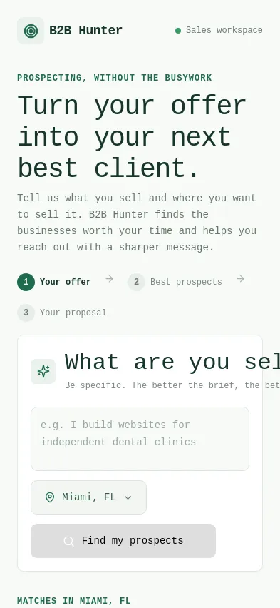 B2B Hunter App