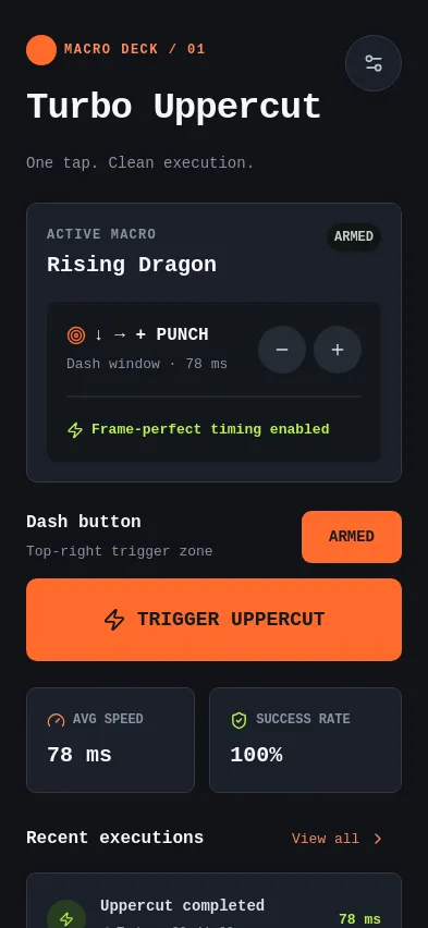Turbo Uppercut Macro