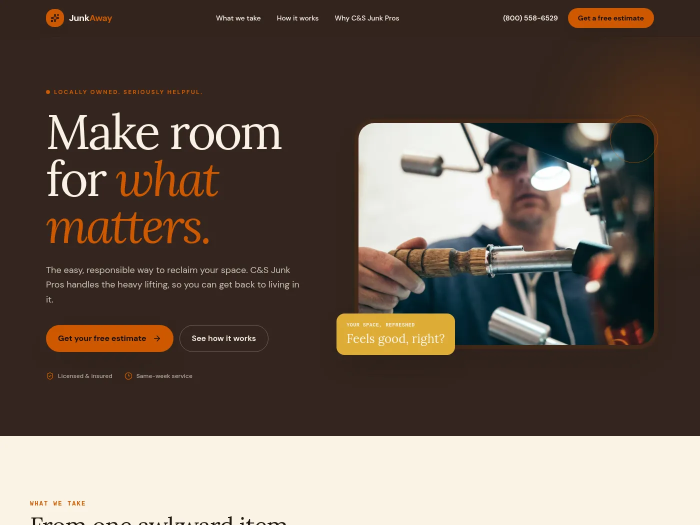 JunkAway Website