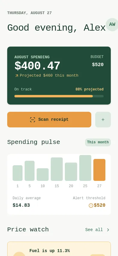 ReceiptWise Tracker