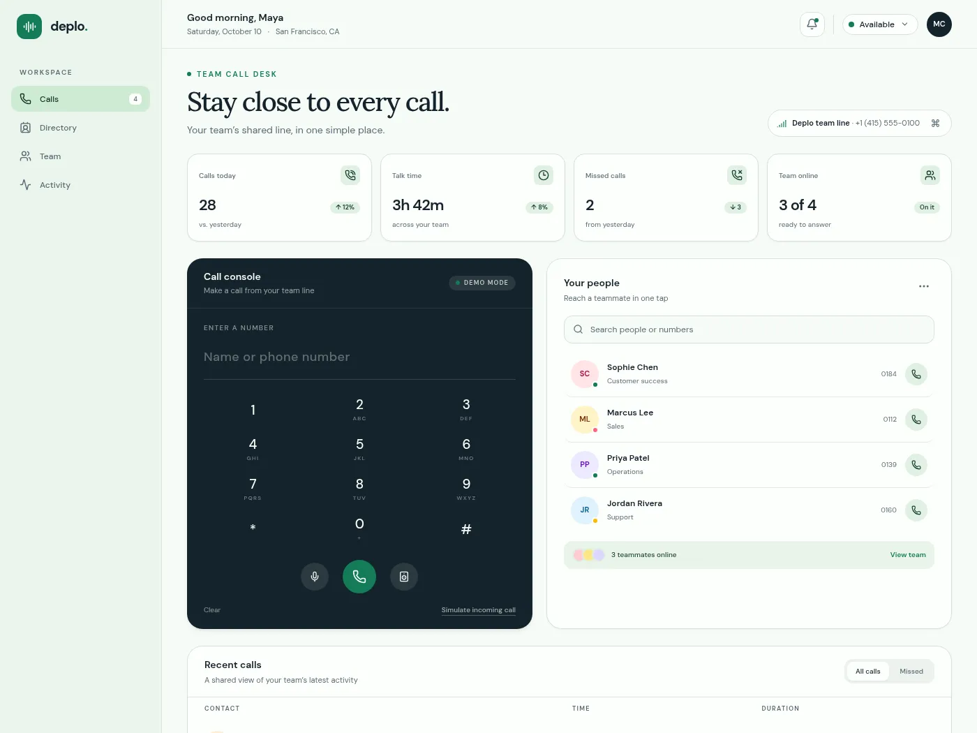 Deplo Cloud Telephony