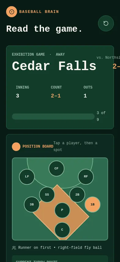 Baseball Brain Game