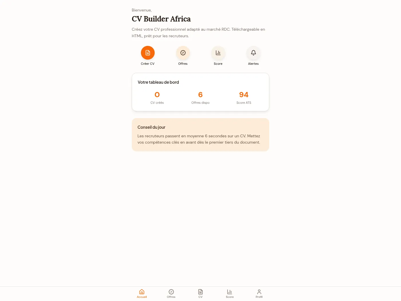 CV Download App Africa
