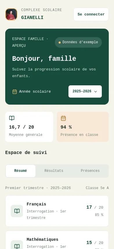 Gianelli EduTracker