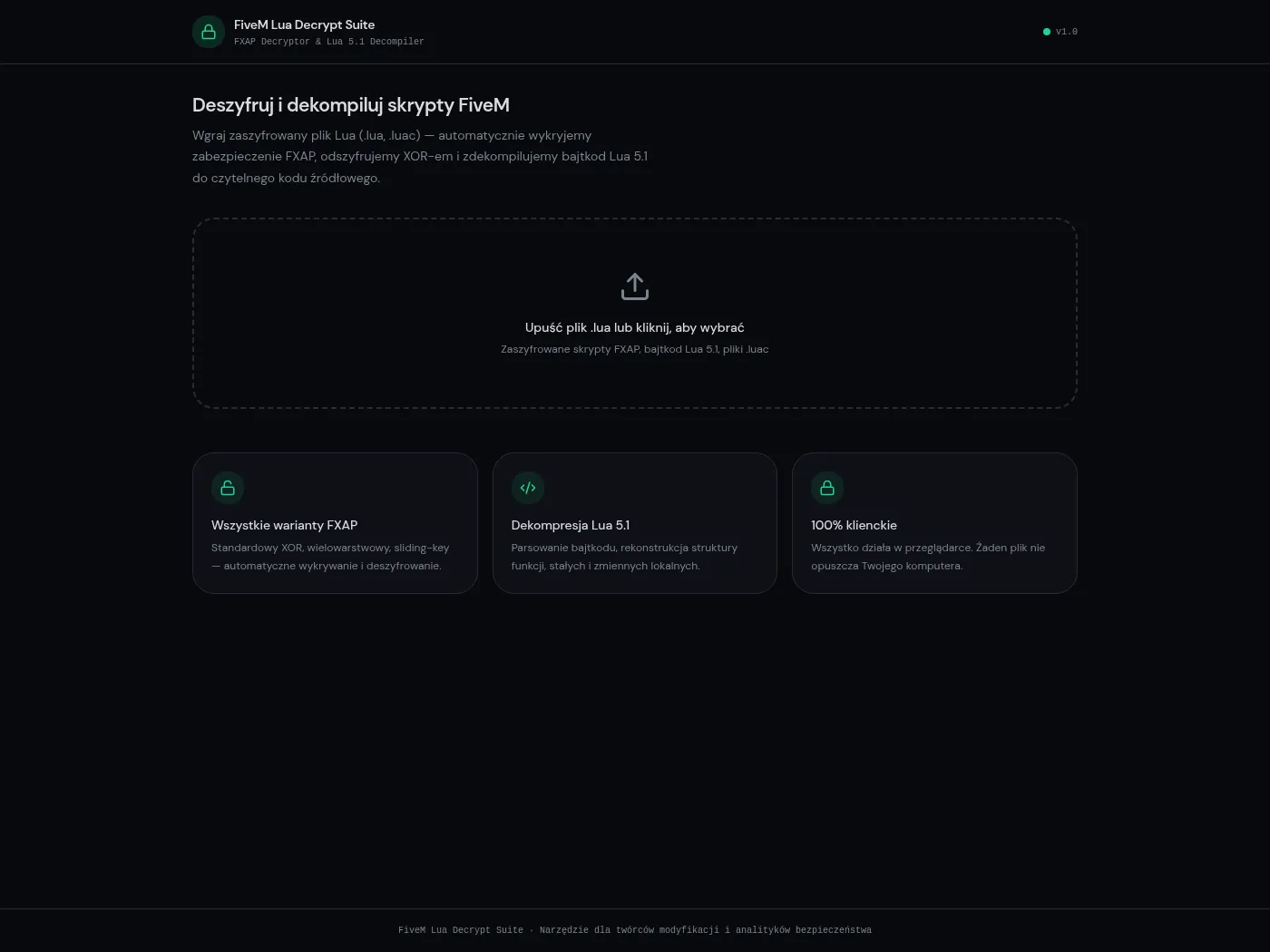 FiveM Lua Decrypt Suite