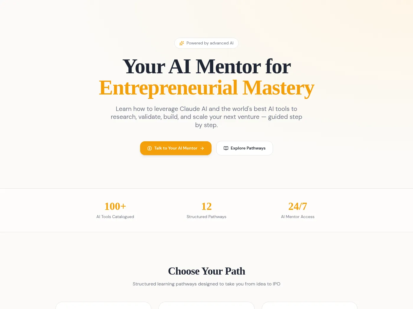 Entrepreneur AI Mentor