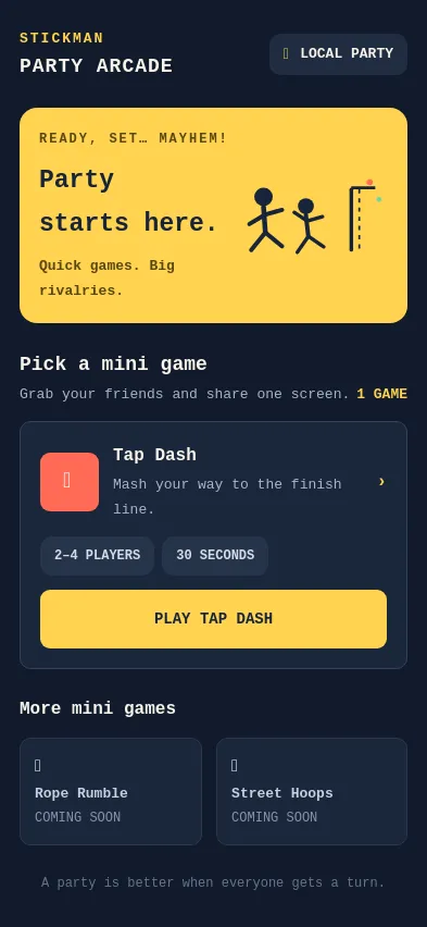 Stickman Party Arcade