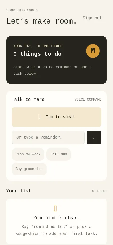 Mera Voice Assistant