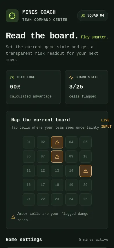 Mines AI Coach