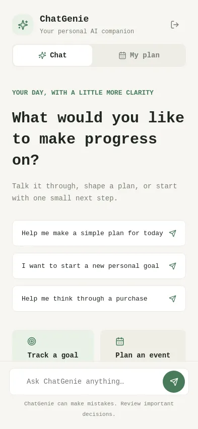 ChatGenie AI Assistant
