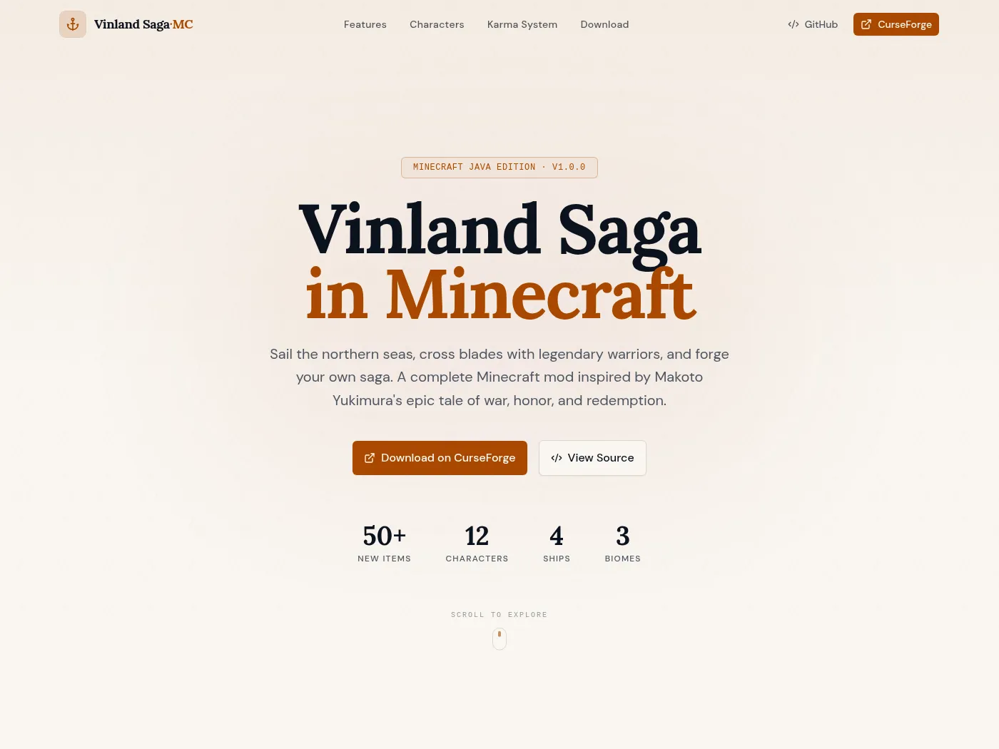 Vinland Saga Minecraft Mod