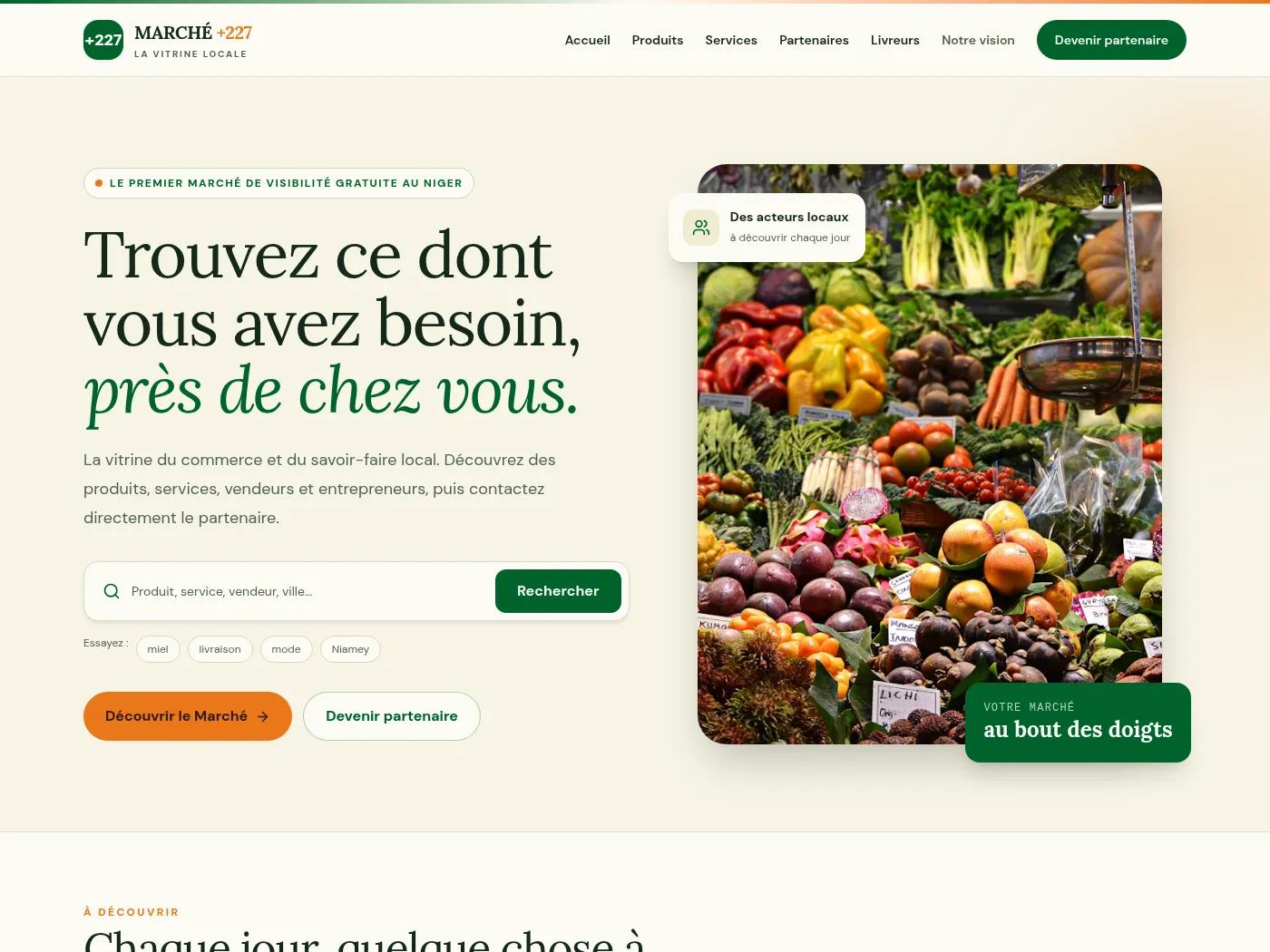 Marché +227 Marketplace