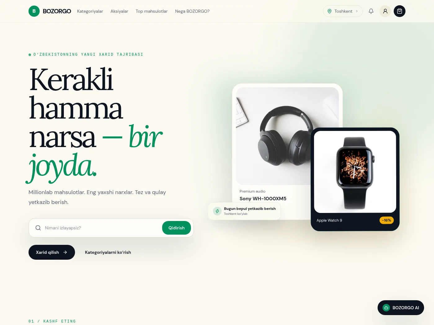 BOZORGO Premium Marketplace
