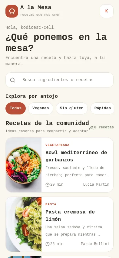 Recetas Adaptadas