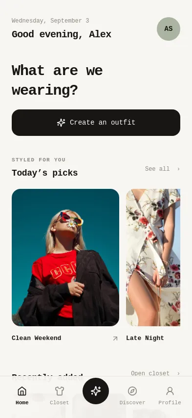 Closet AI Fashion App