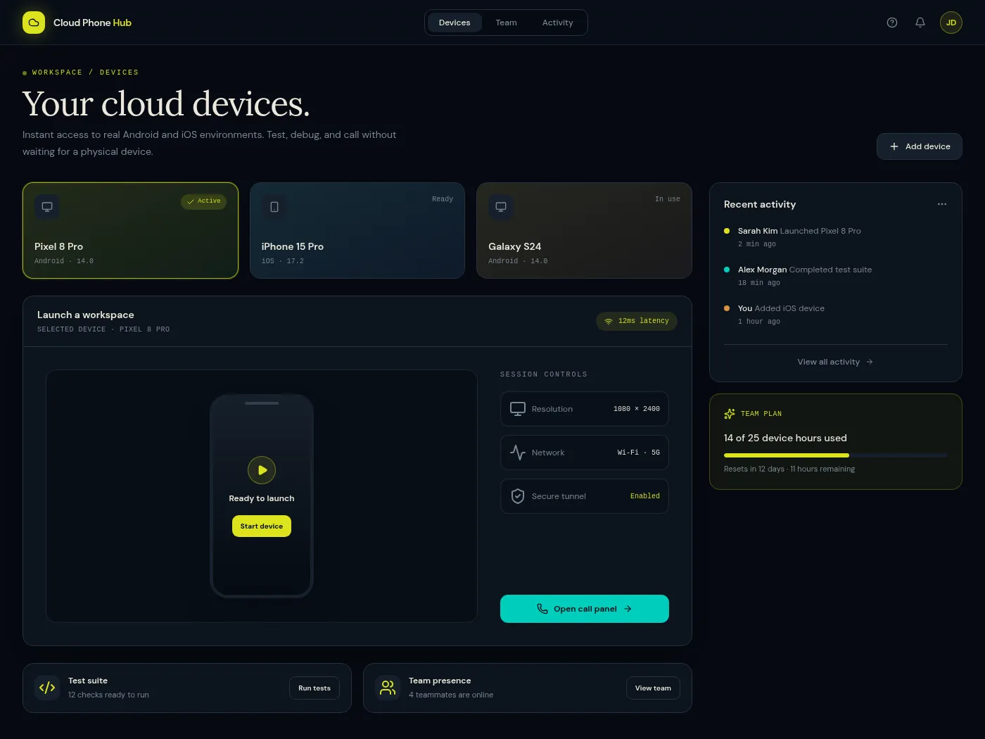 Cloud Phone Access Hub