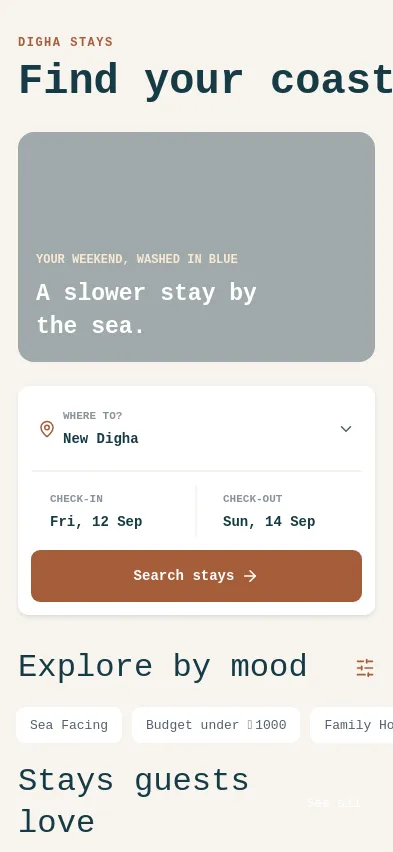 Digha Stays Booking