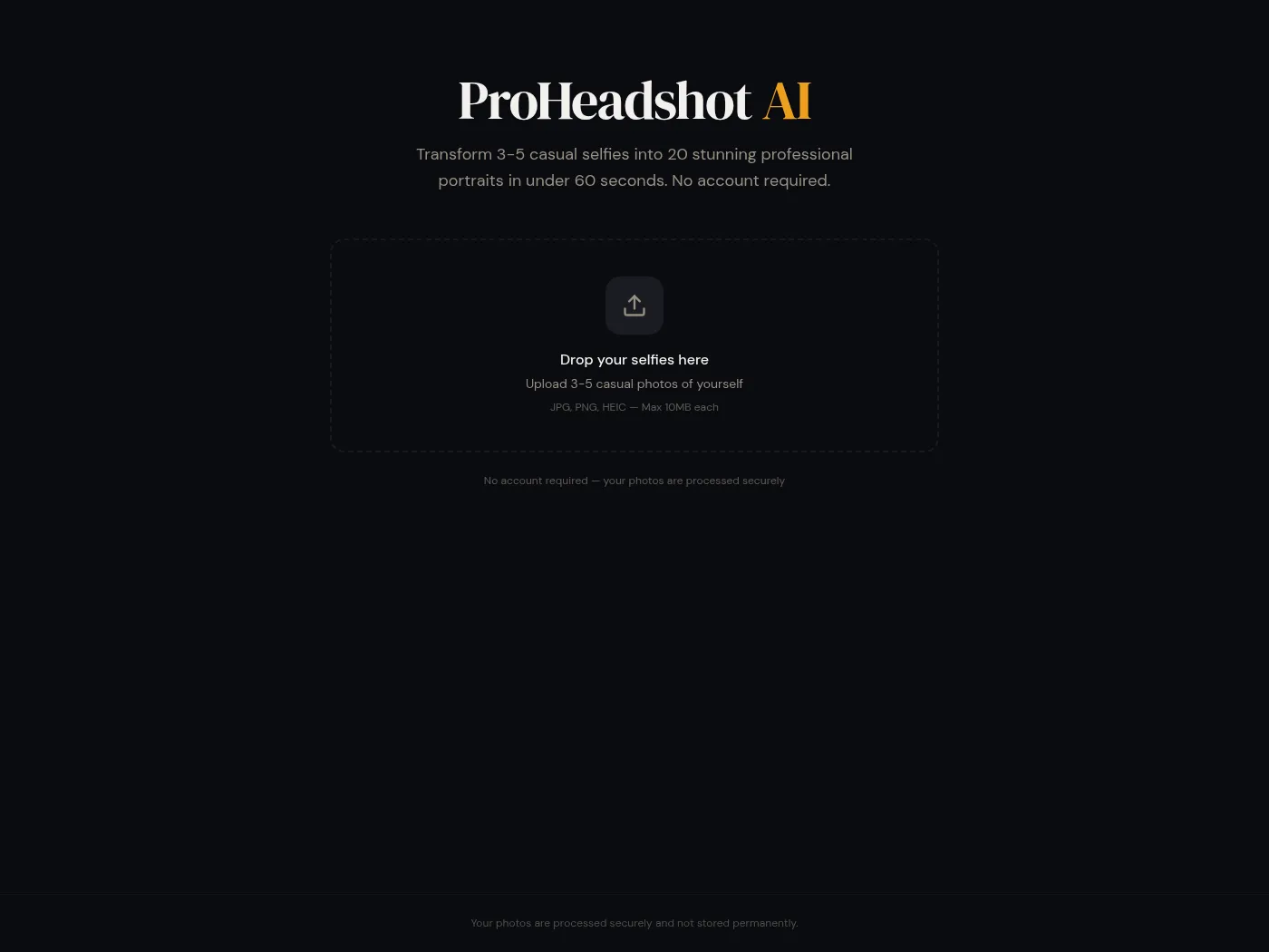 ProHeadshot AI Generator