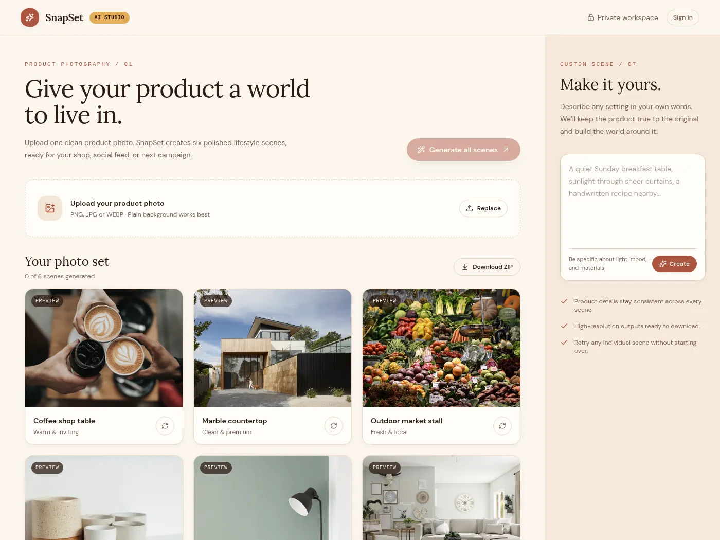 SnapSet AI Studio