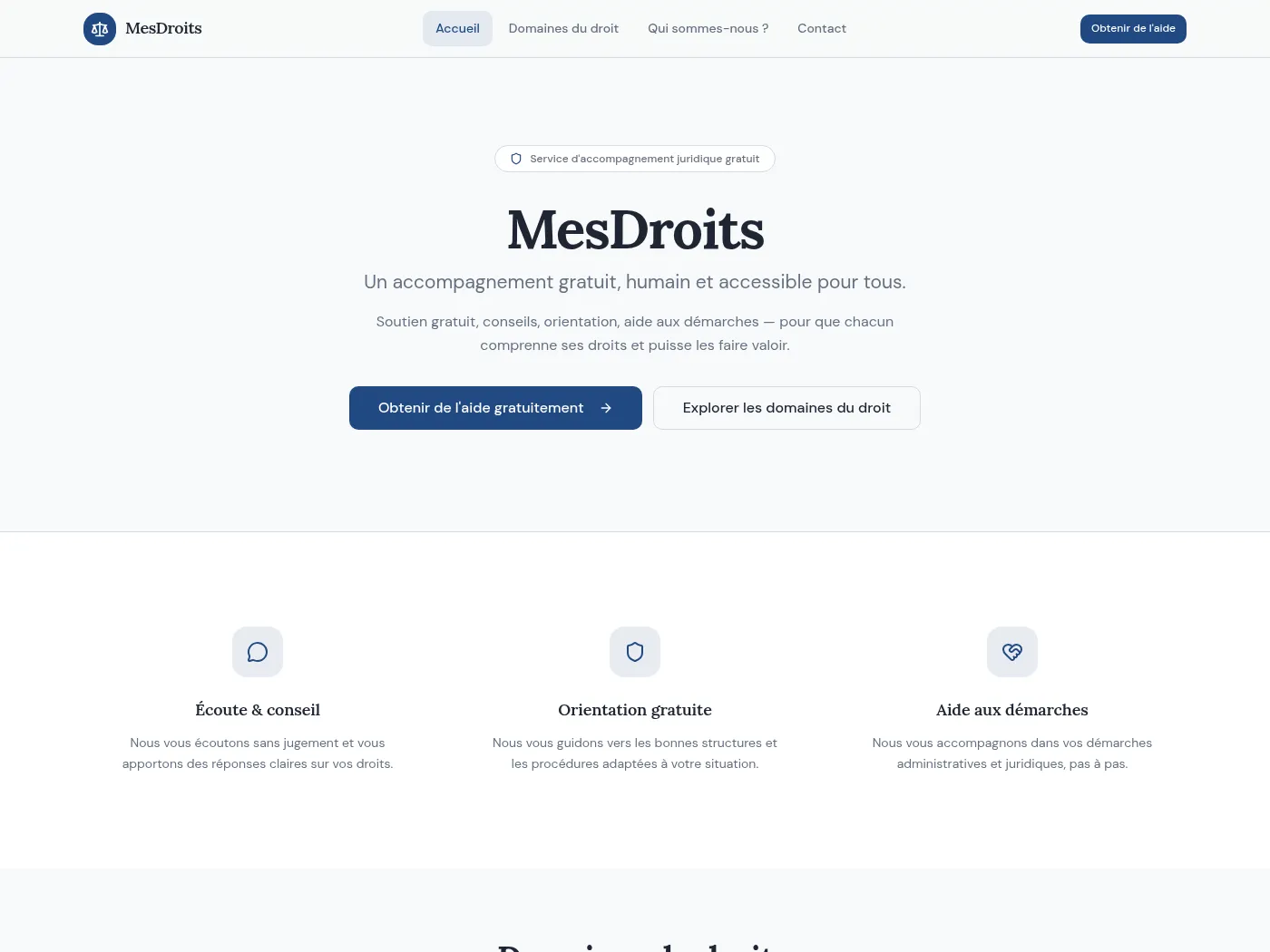 Droitaide Association Site