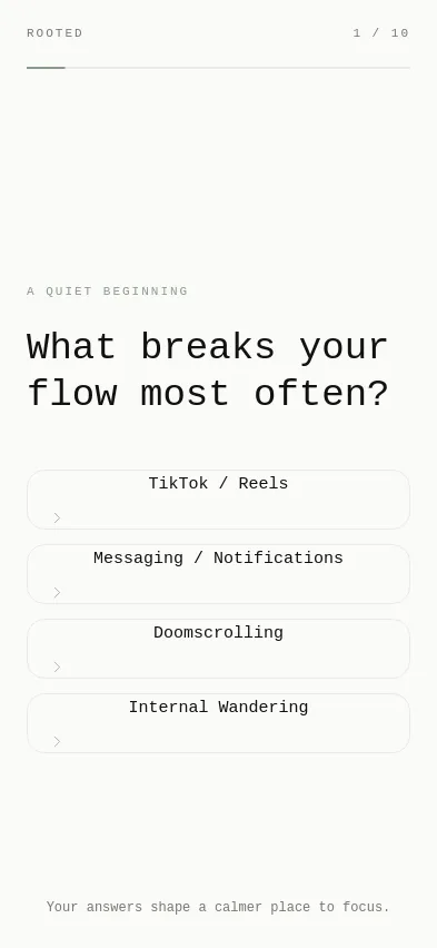 Rooted Focus Room