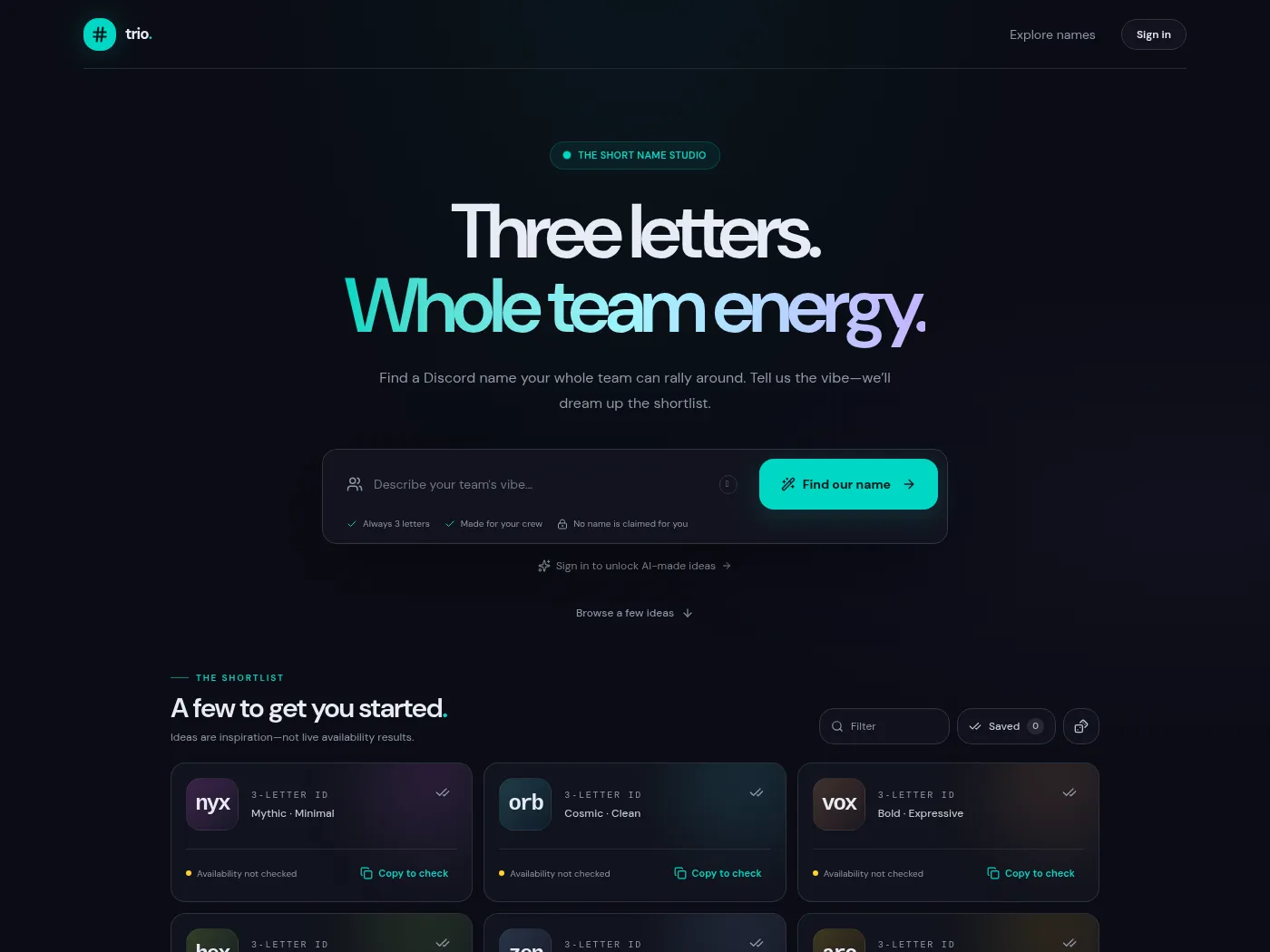 Discord Name Finder
