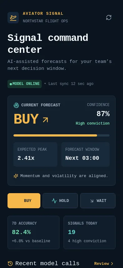 Aviator Signal Predictor