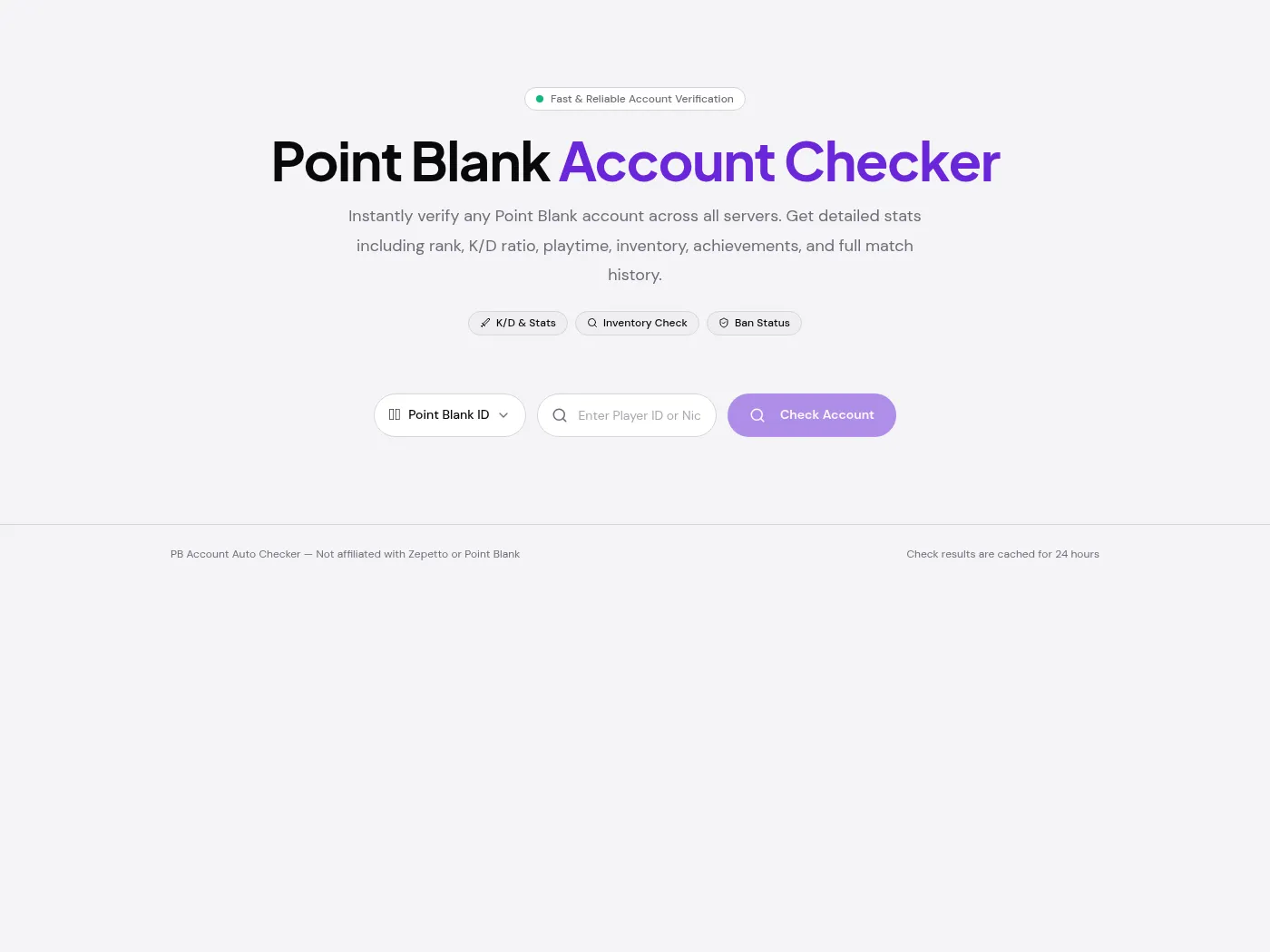 PB Account Auto Checker