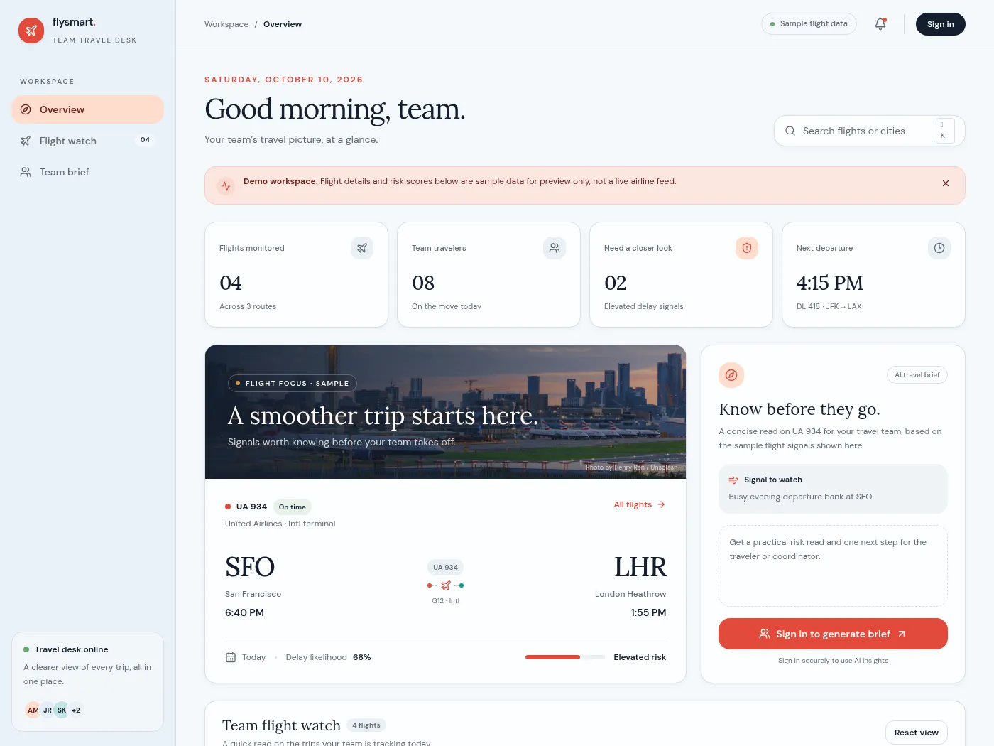 FlySmart AI Platform