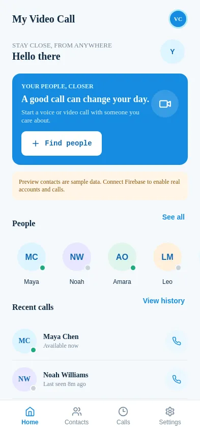 My Video Call App