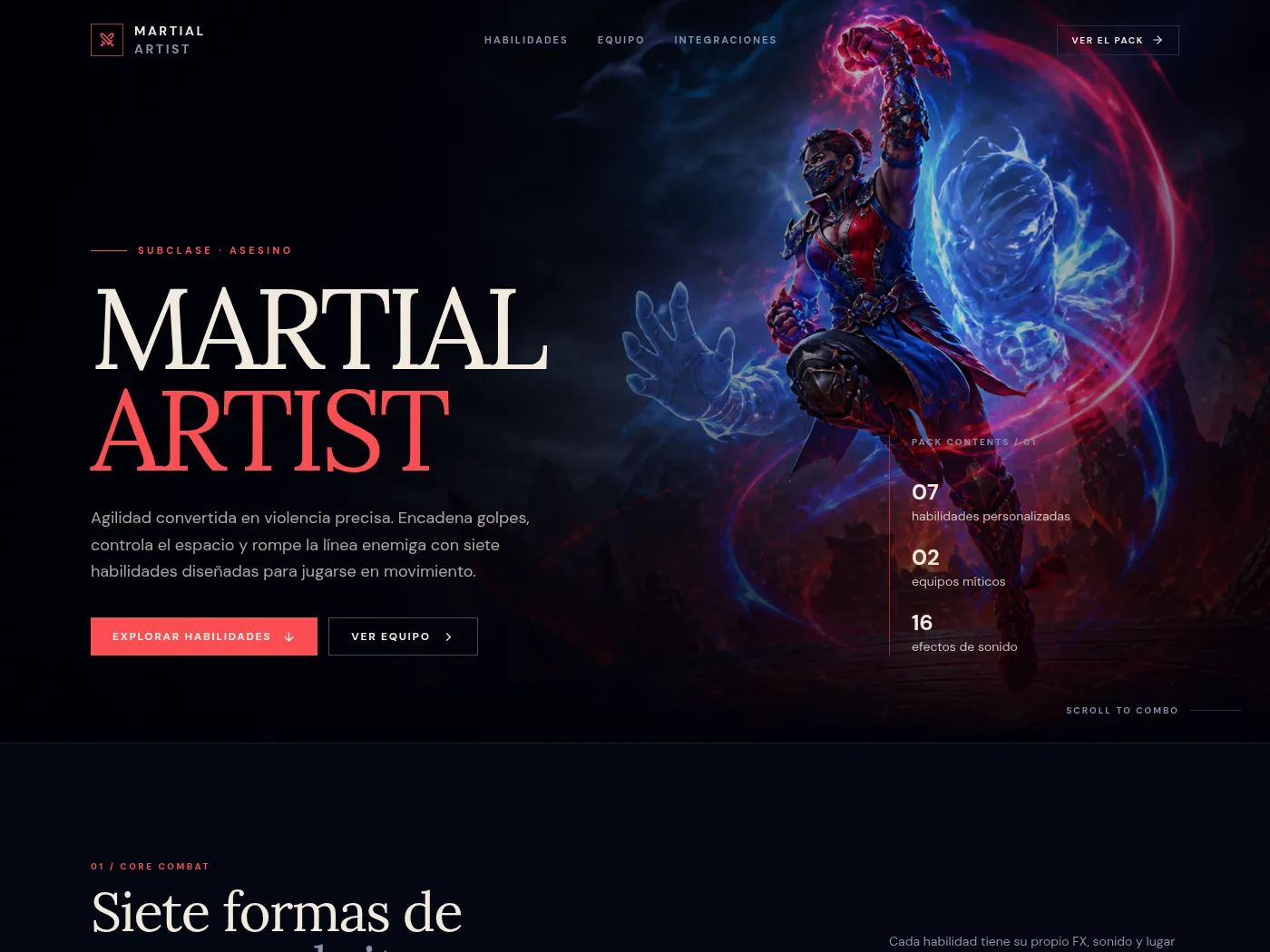 Martial Artist Skill Pack