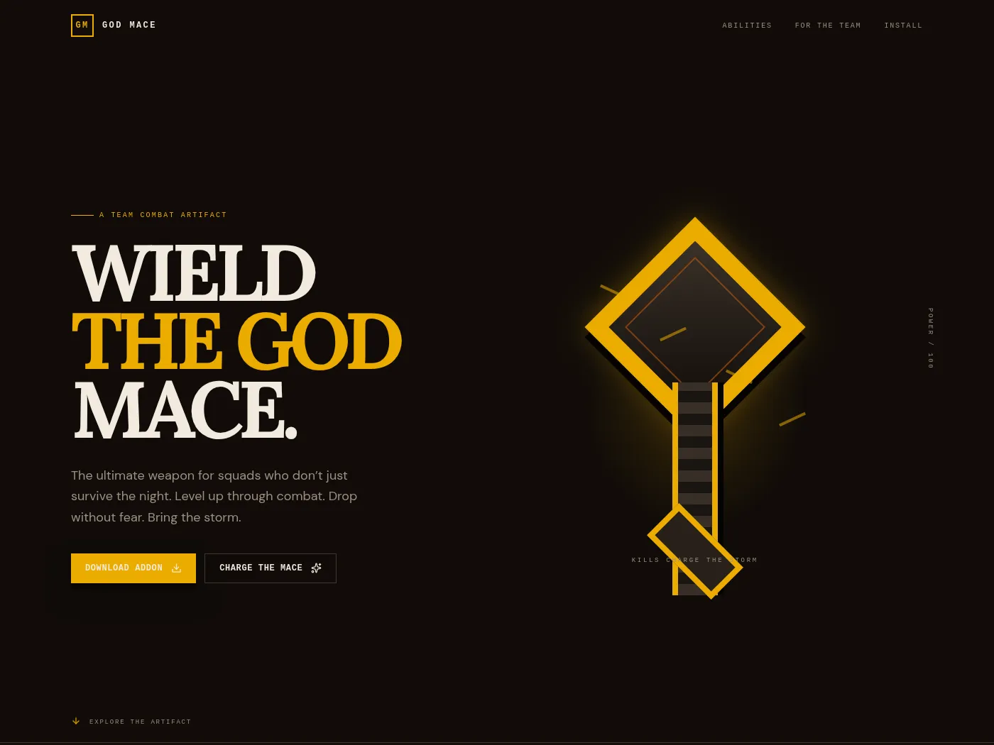 Minecraft God Mace Addon