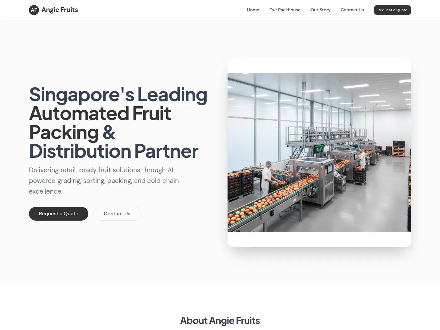 Angie Fruits Website