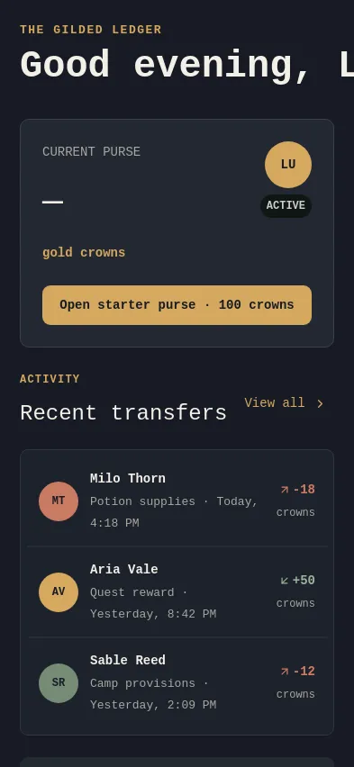 LARP Wallet Mobile