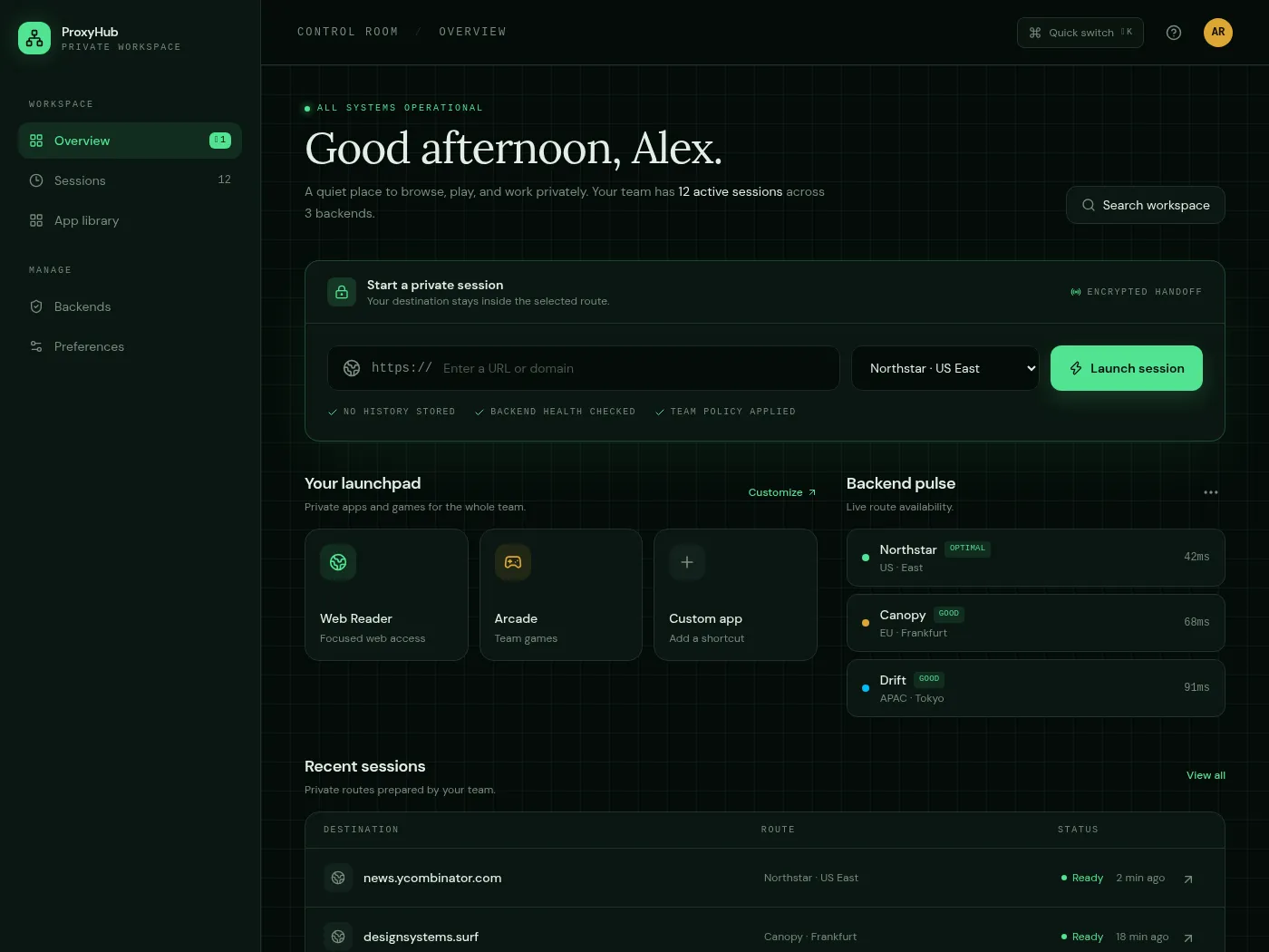 ProxyHub Frontend
