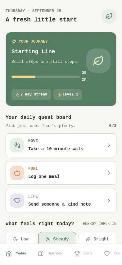 FitStart: Habit Adventure App