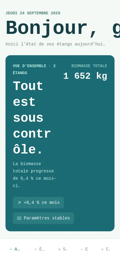 Étang Manager App