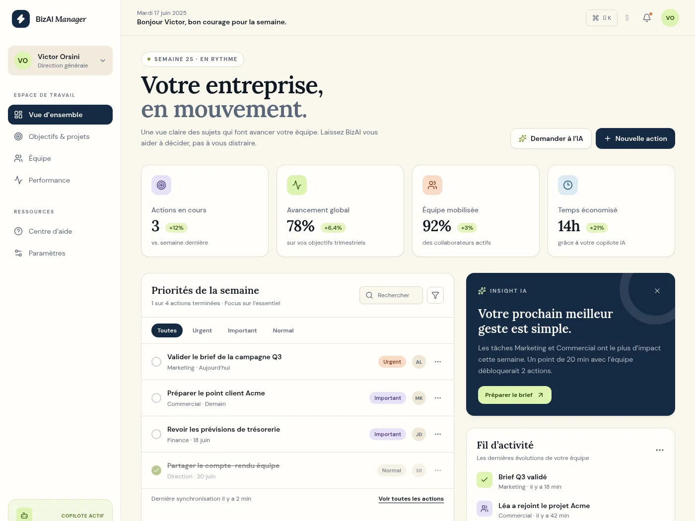BizAI Manager