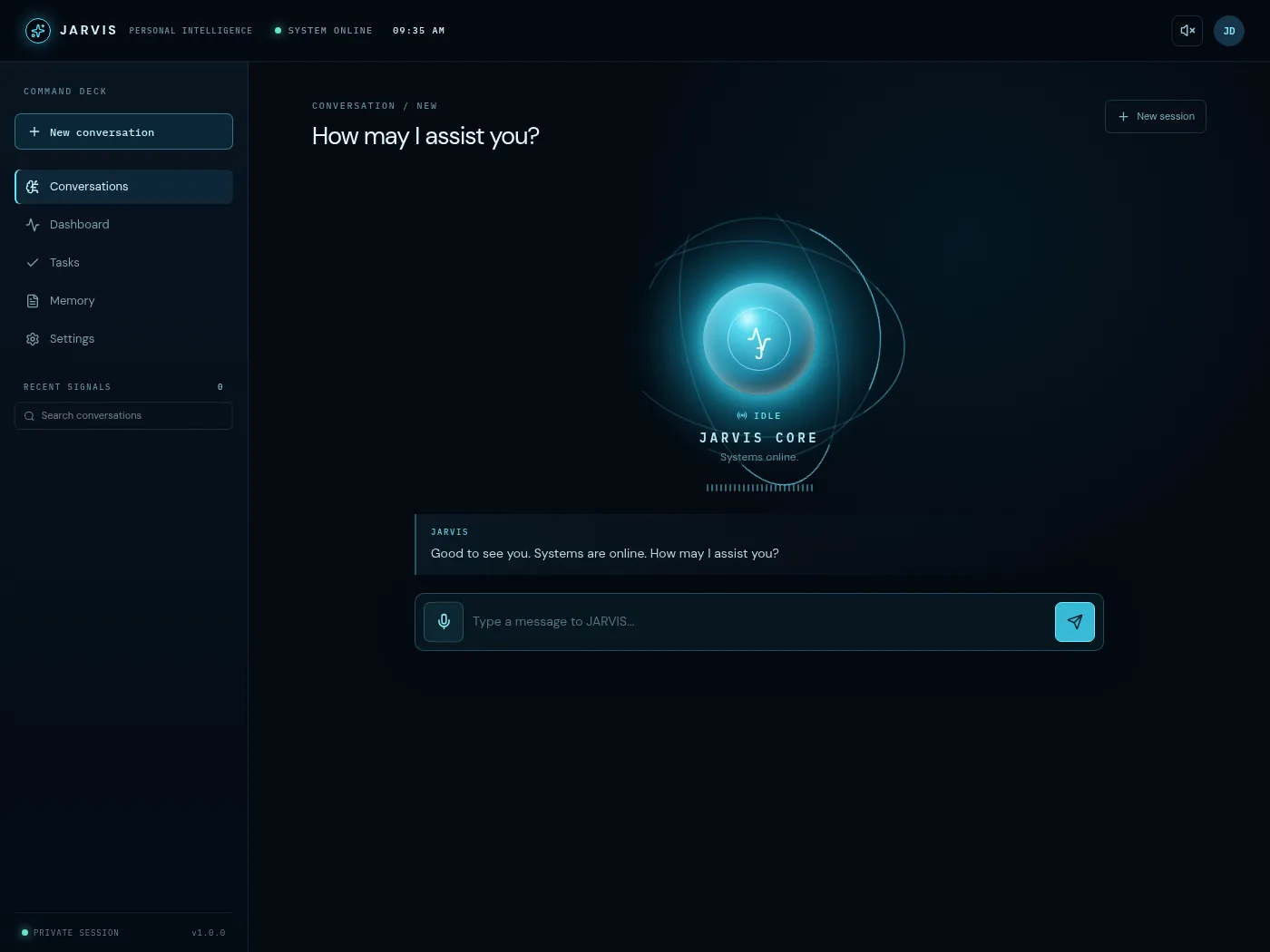 JARVIS Personal AI Assistant