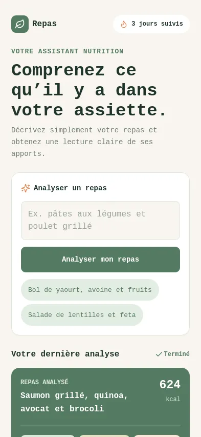 Repas Analyzer