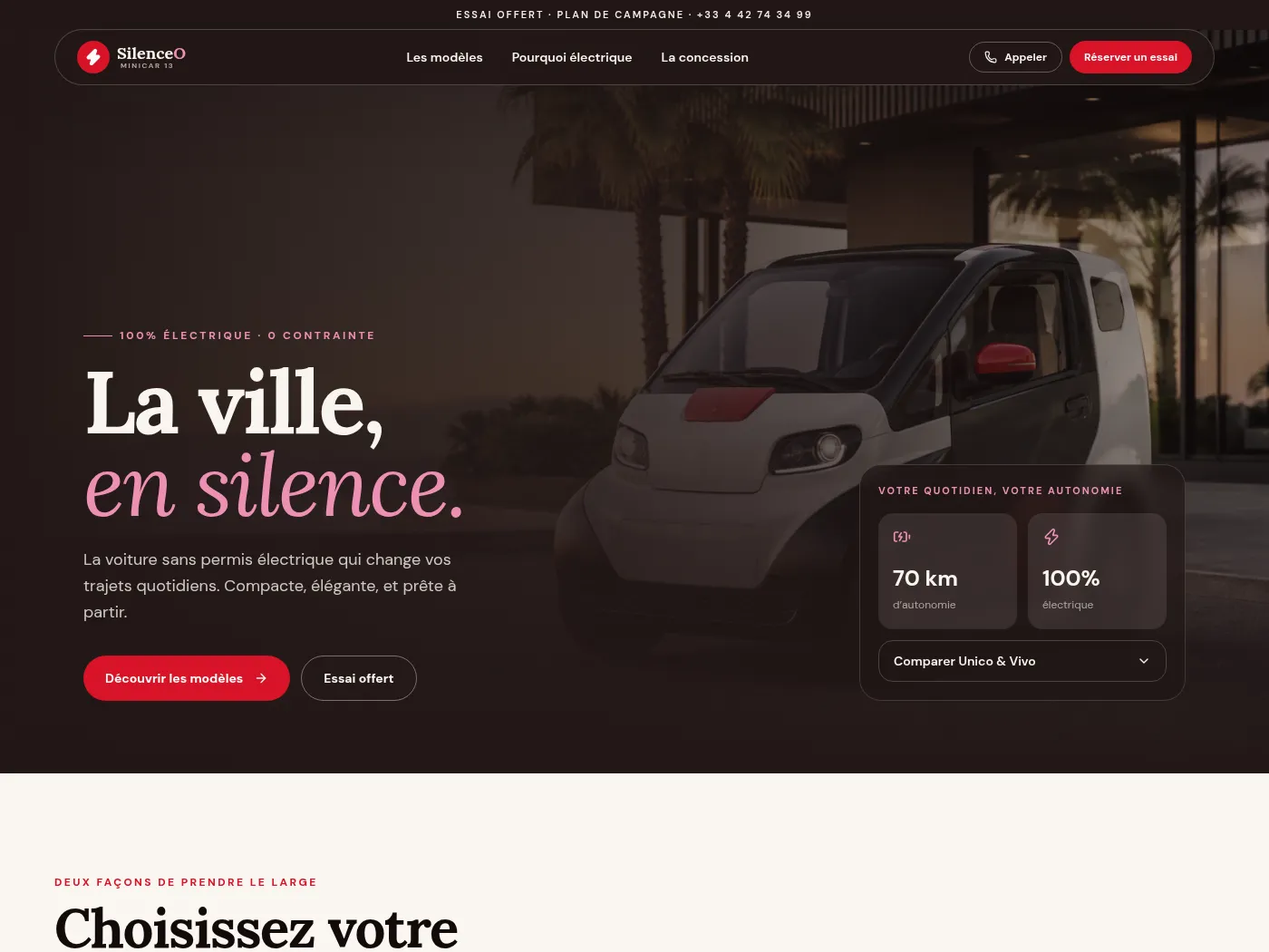 Minicar Silence Webshop