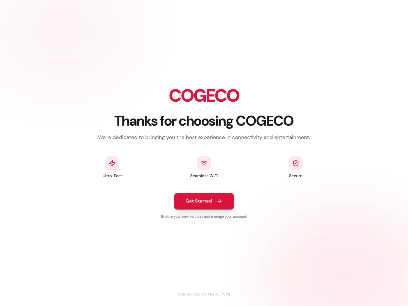 COGECO Welcome Page