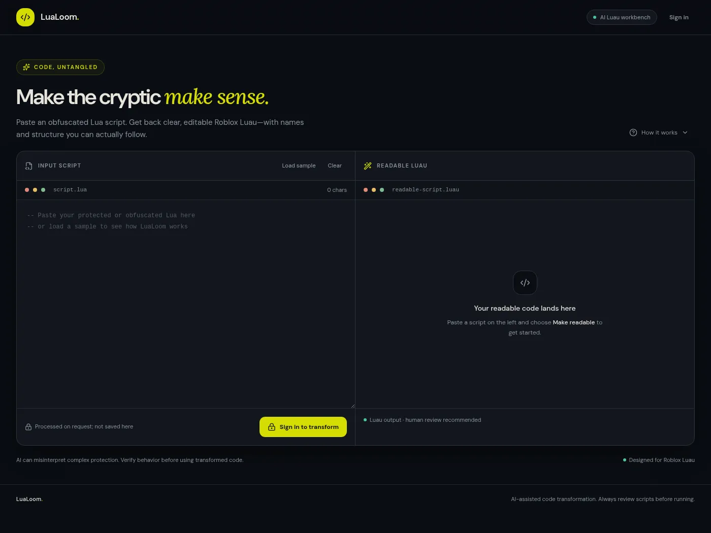 Lua Deobfuscator AI