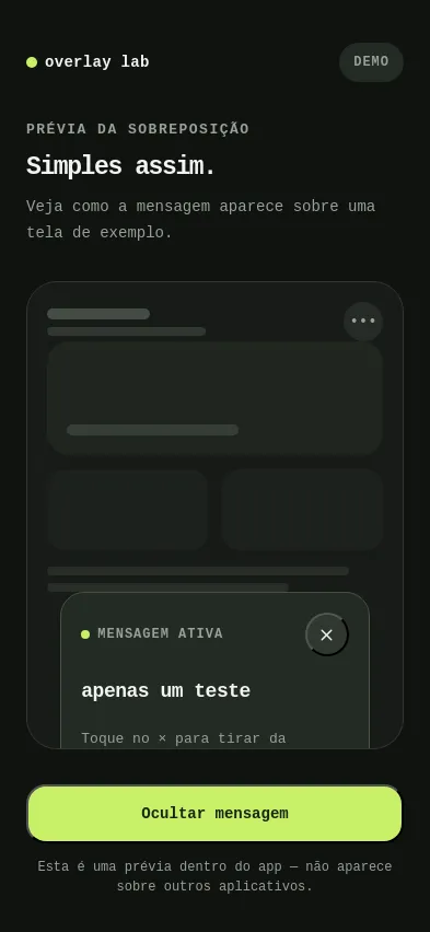 Overlay Test App