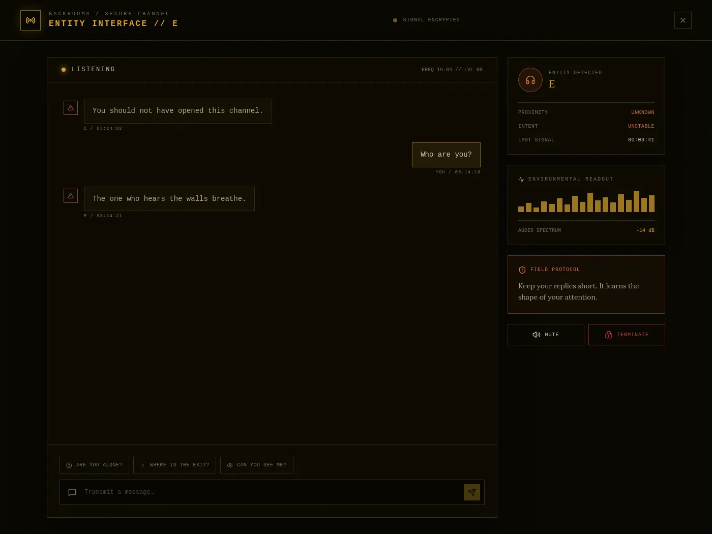 Backrooms GUI Interact