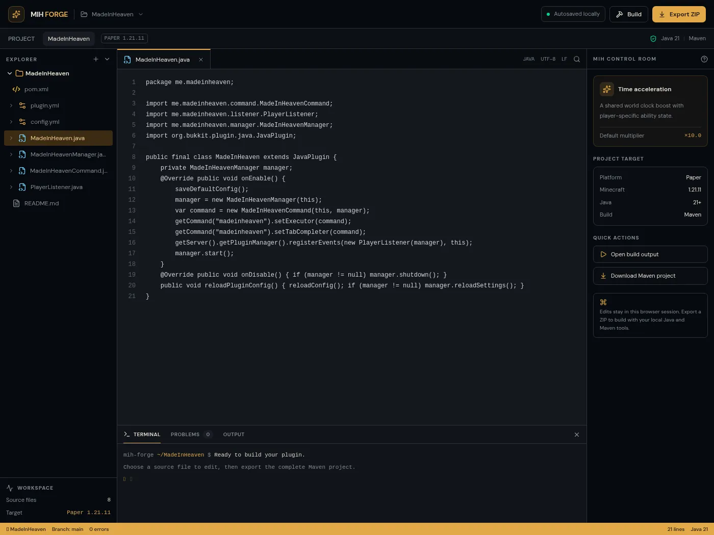 Made in Heaven Plugin